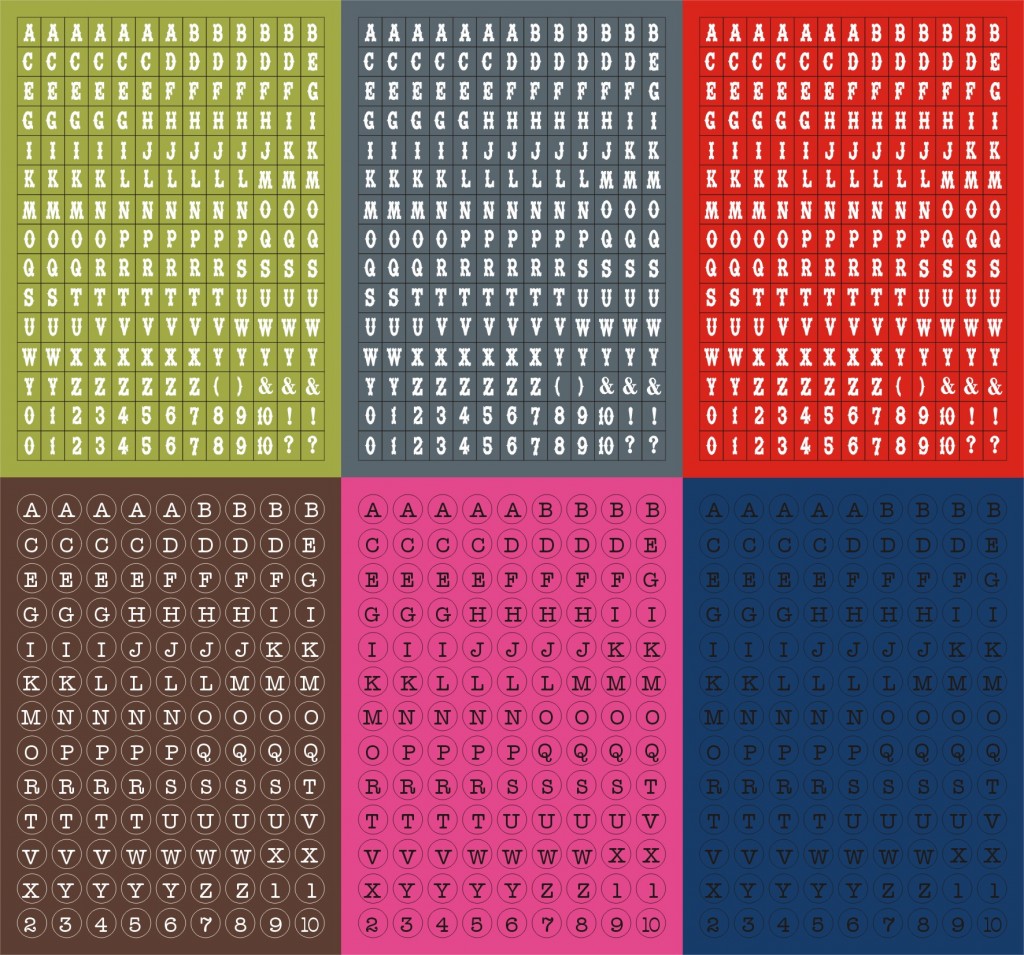 alpha stickers - by Megan Elizabeth