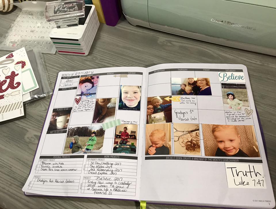 Crafts: PassionPlanner Monthly Scrapbook Layout Inspiration - by Megan ...